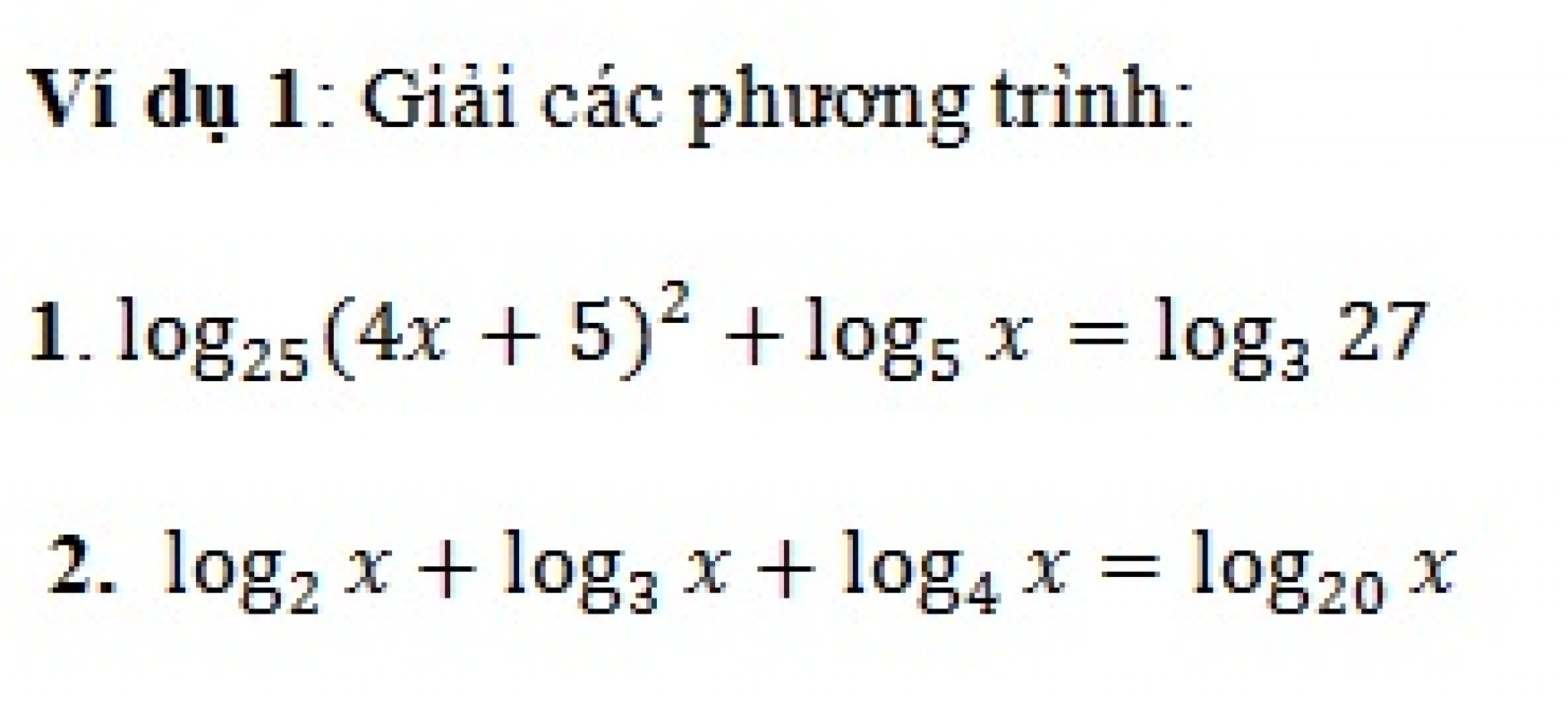Phương trình Logarit cơ bản với những phương pháp giải đơn giản kèm bài tập