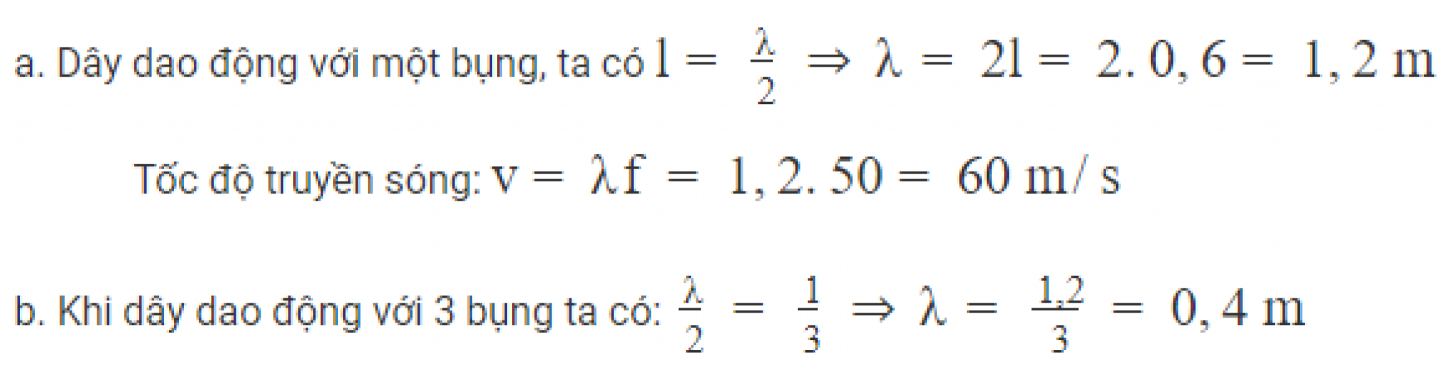 Sóng dừng là gì ? Điều kiện để có dòng dừng ? Tính chất và bài tập vận dụng