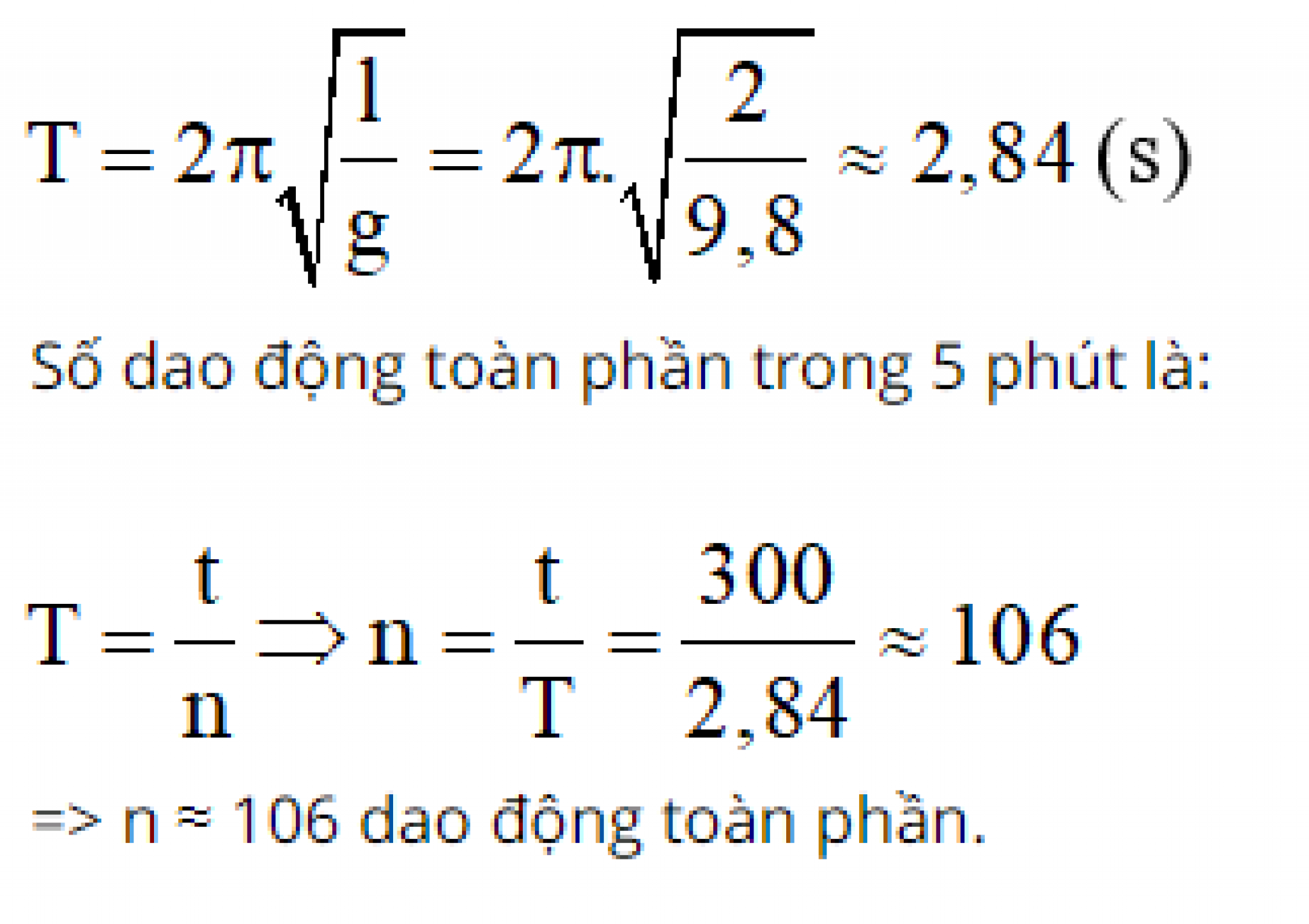 Con lắc đơn là gì ? Khảo sát dao động ? Chu kỳ, tần số của con lắc đơn ...